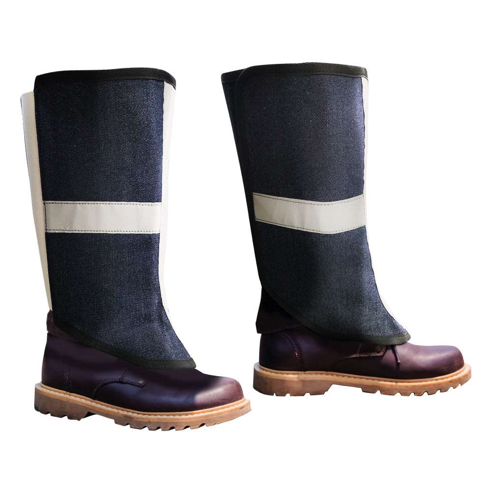 KameLo Reflective Denim Leg Guards KC Certified | AG-1D REF